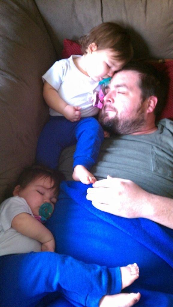 My daughters and I taking a nap. | Scrolller