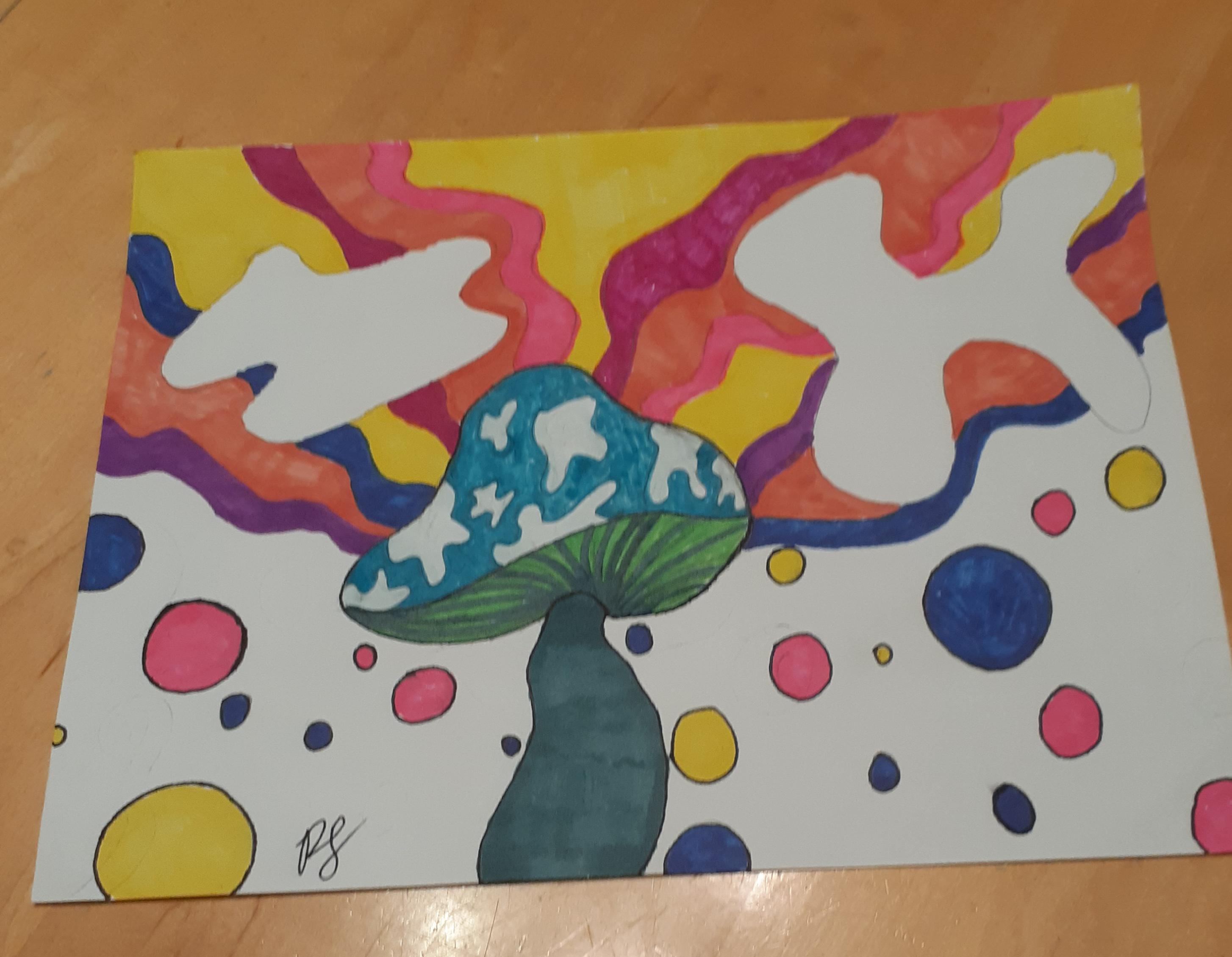 My daughter's art project for tonight. | Scrolller