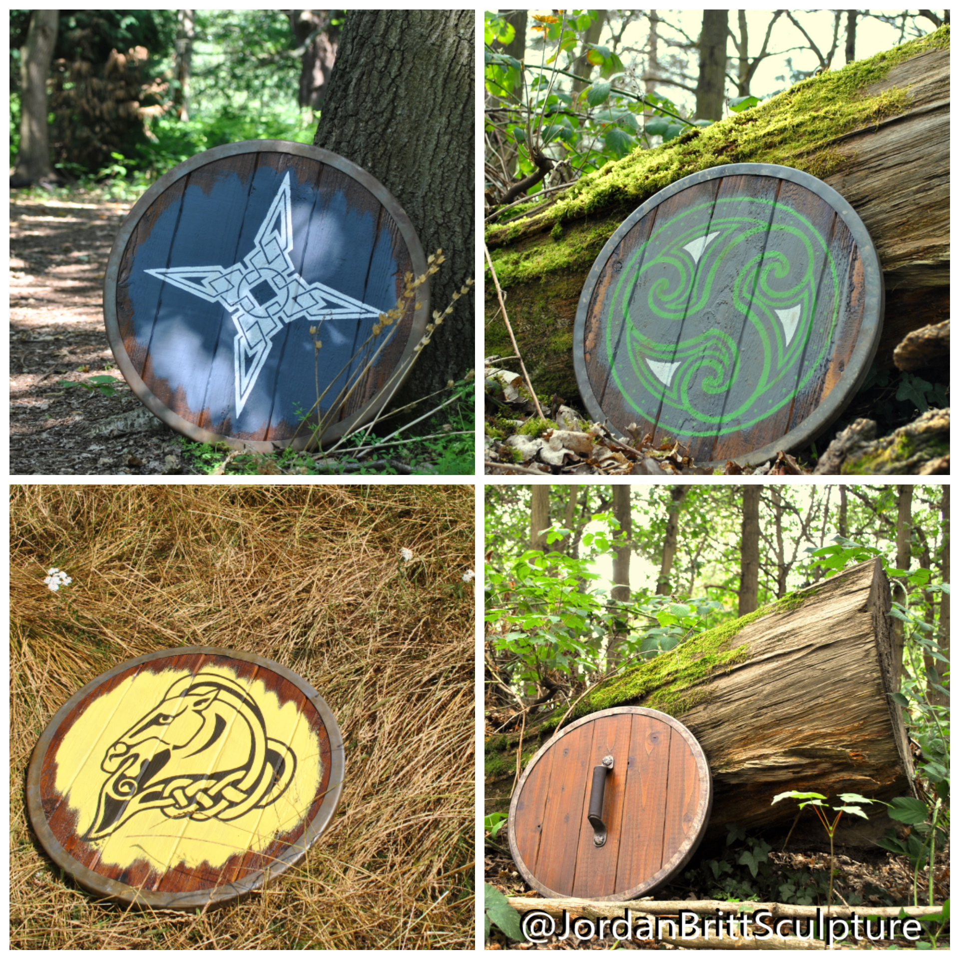 My Dawnstar, Morthal and Whiterun steel and timber Skyrim shields | Scrolller