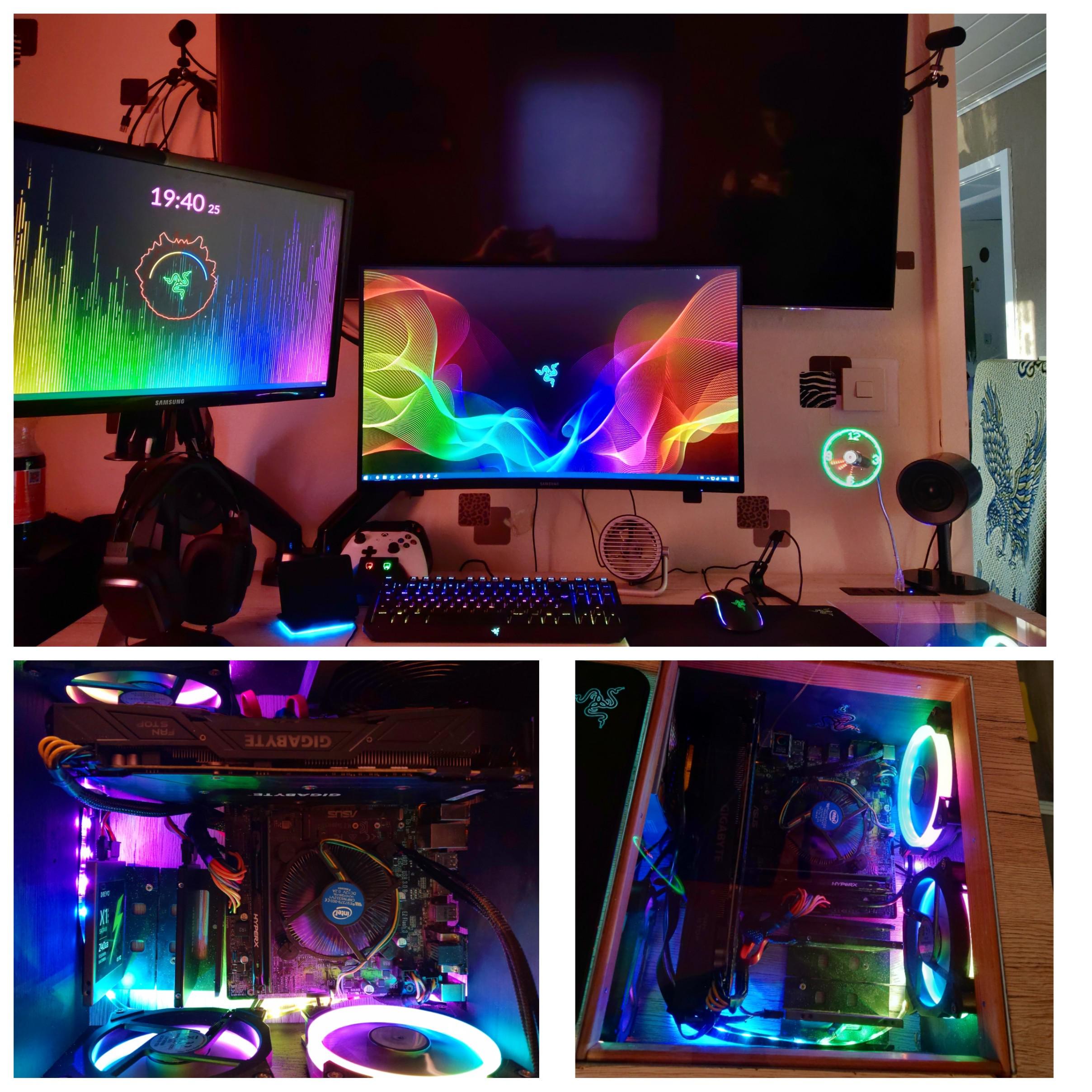 My diy PC inside my desk | Scrolller