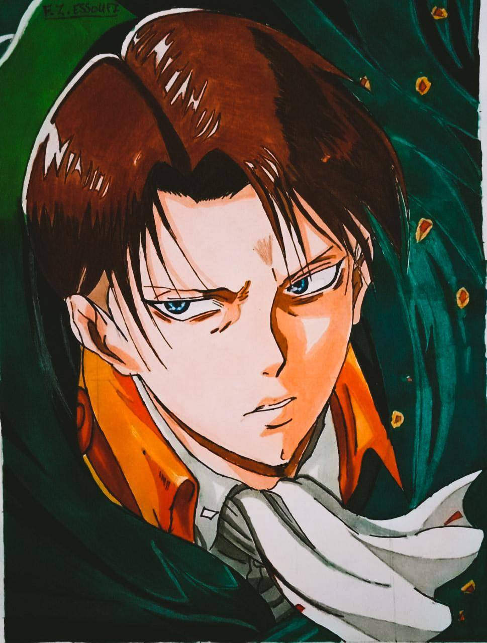 My drawing of Levi ackerman | Scrolller