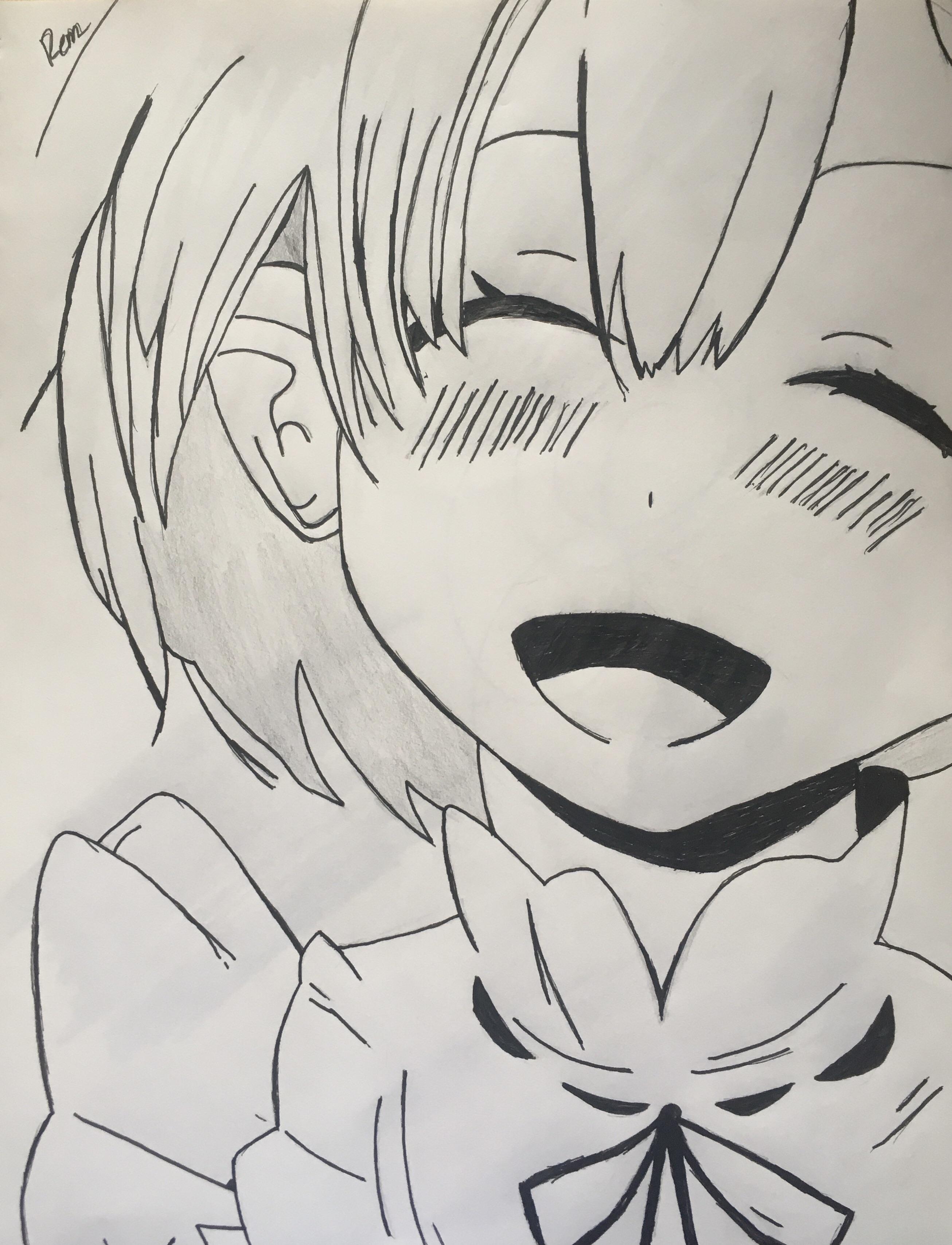 My drawing of Rem!! | Scrolller