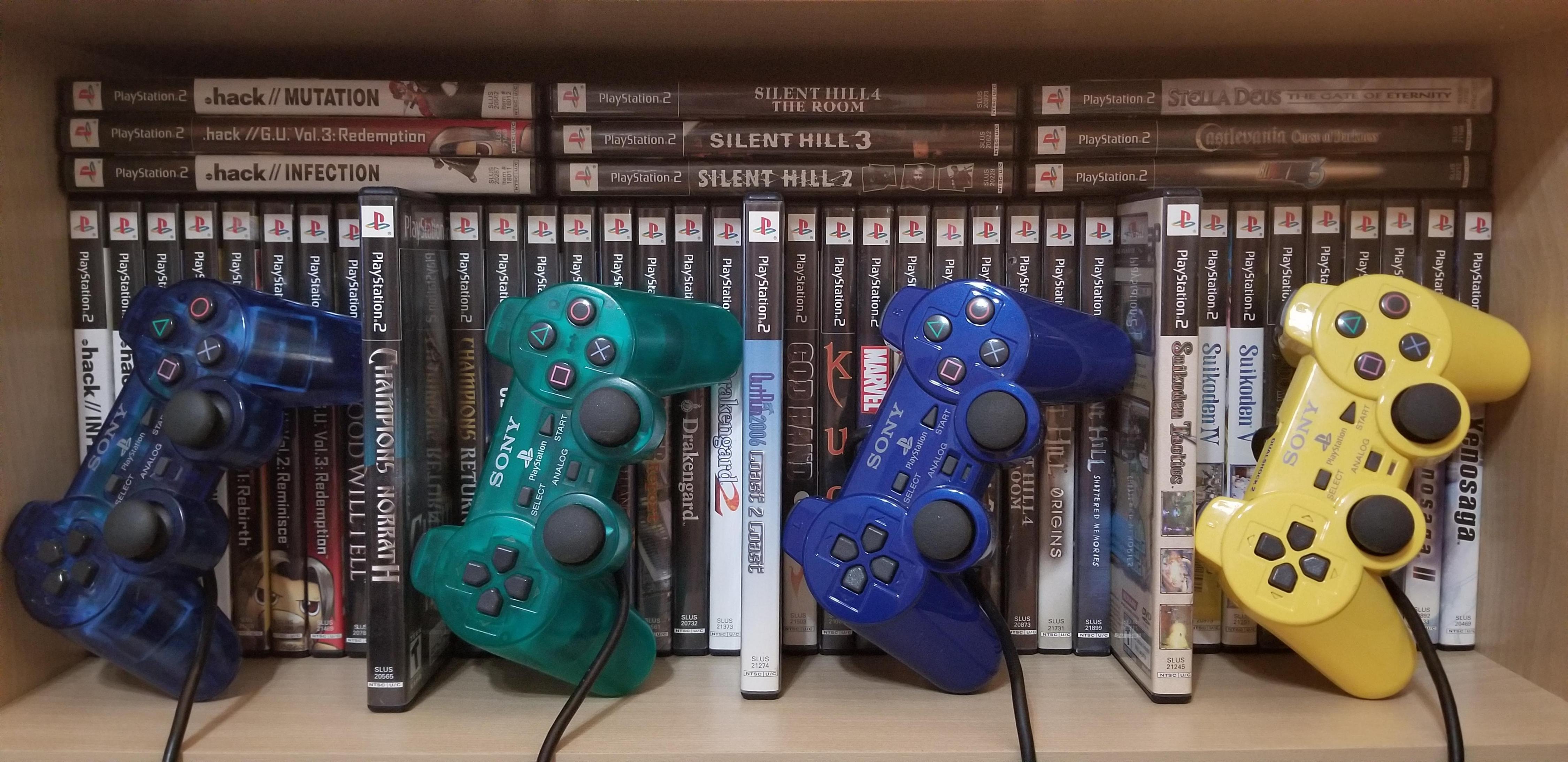 My DualShock 2 collection, still my favorite controller. | Scrolller