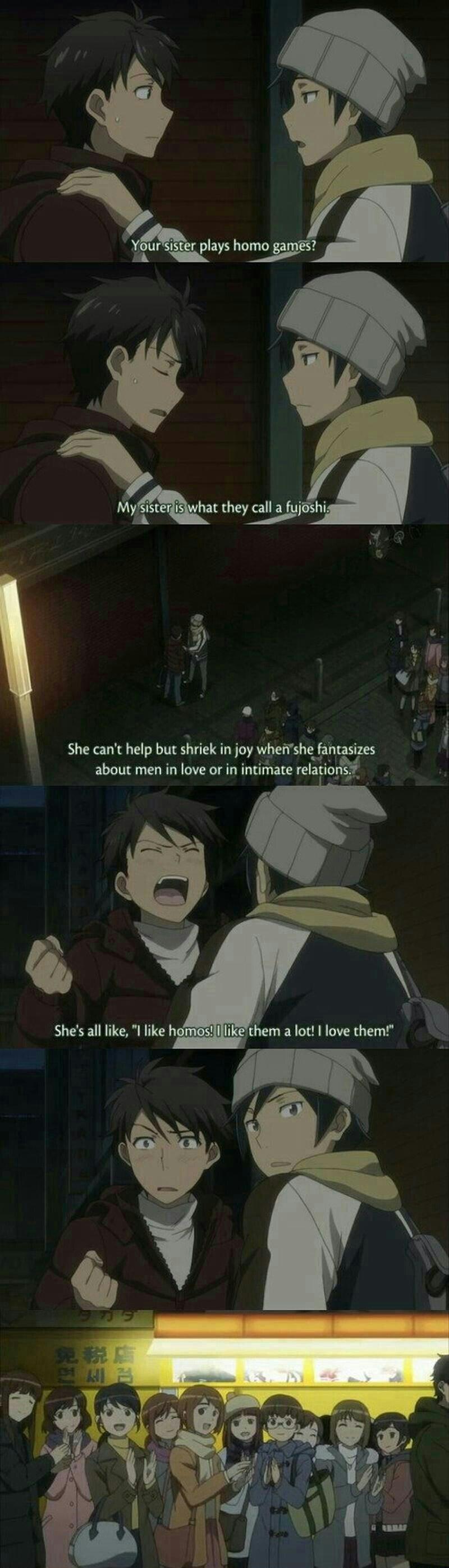 My favorite fujoshi scene from Oreimo | Scrolller