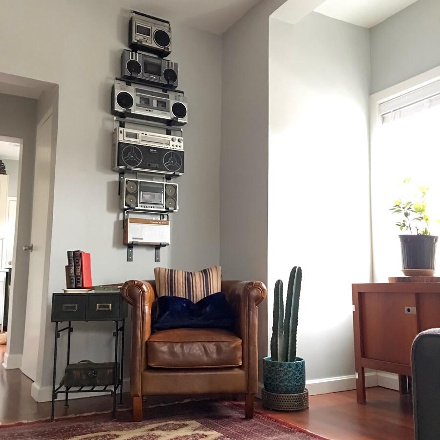 Finished my boombox wall installation yesterday - pretty pleased. | Scrolller