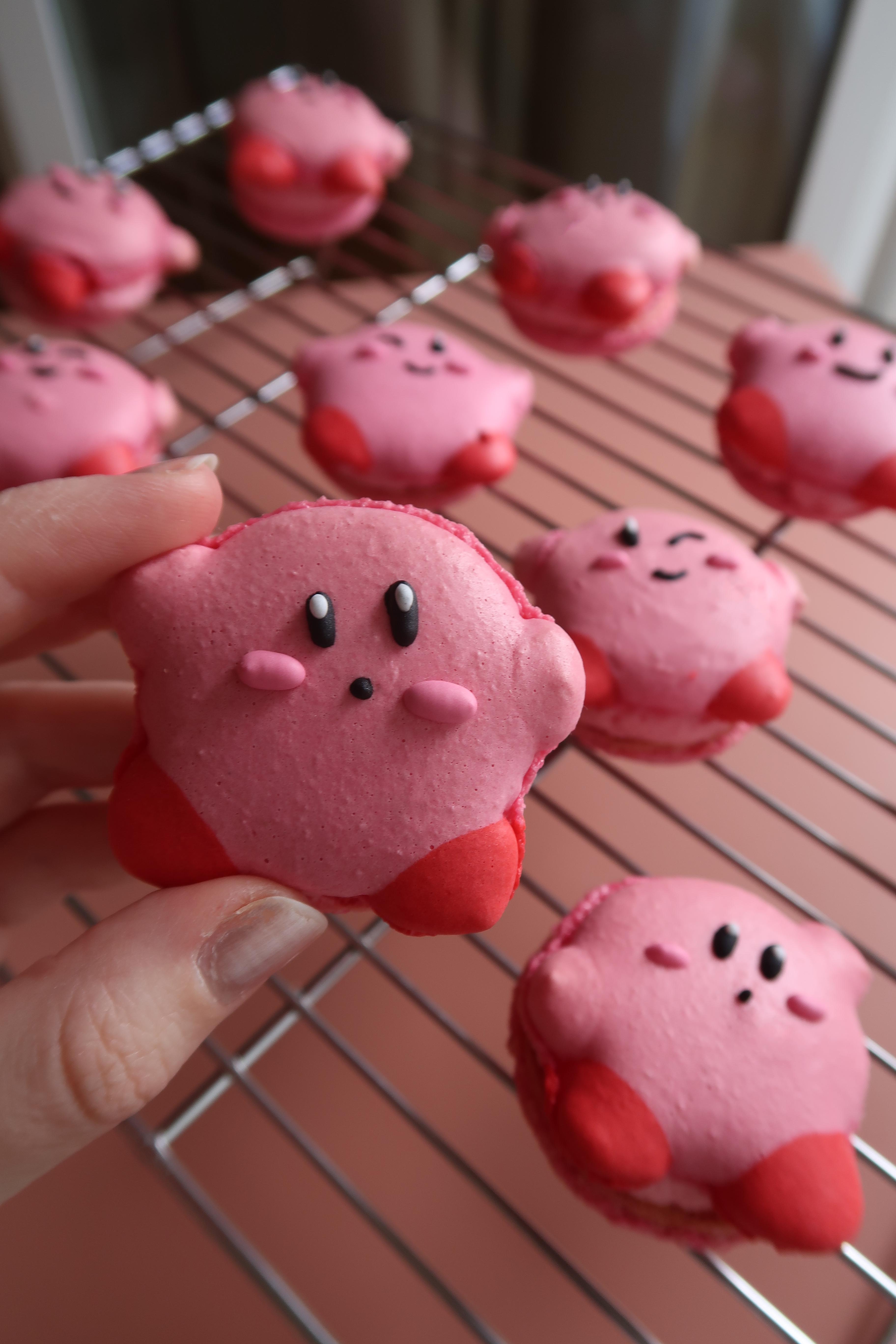 My first attempt at macarons: Kirby! | Scrolller
