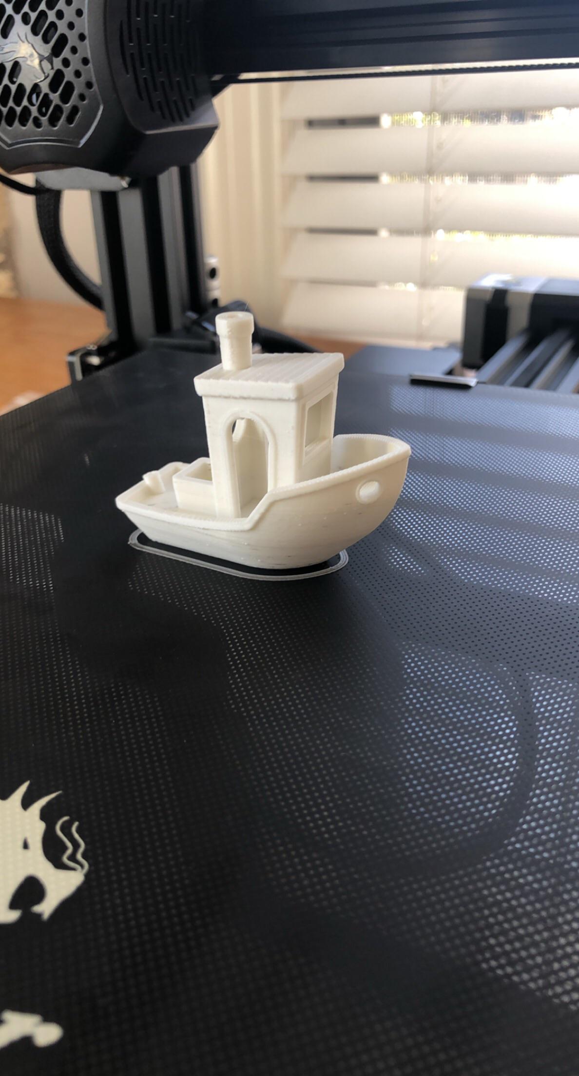 my first benchy!! printed w/ an ender 3 v2 | Scrolller