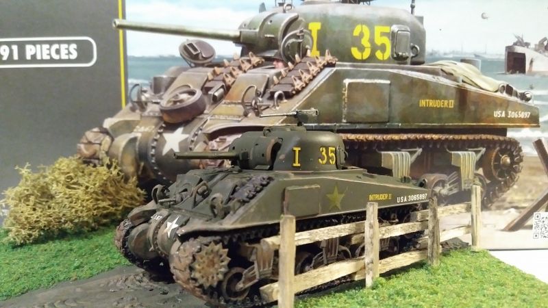 My first ever diorama :) (this is the Heller M4 Sherman "D-Day" best god damn sherman model on ...