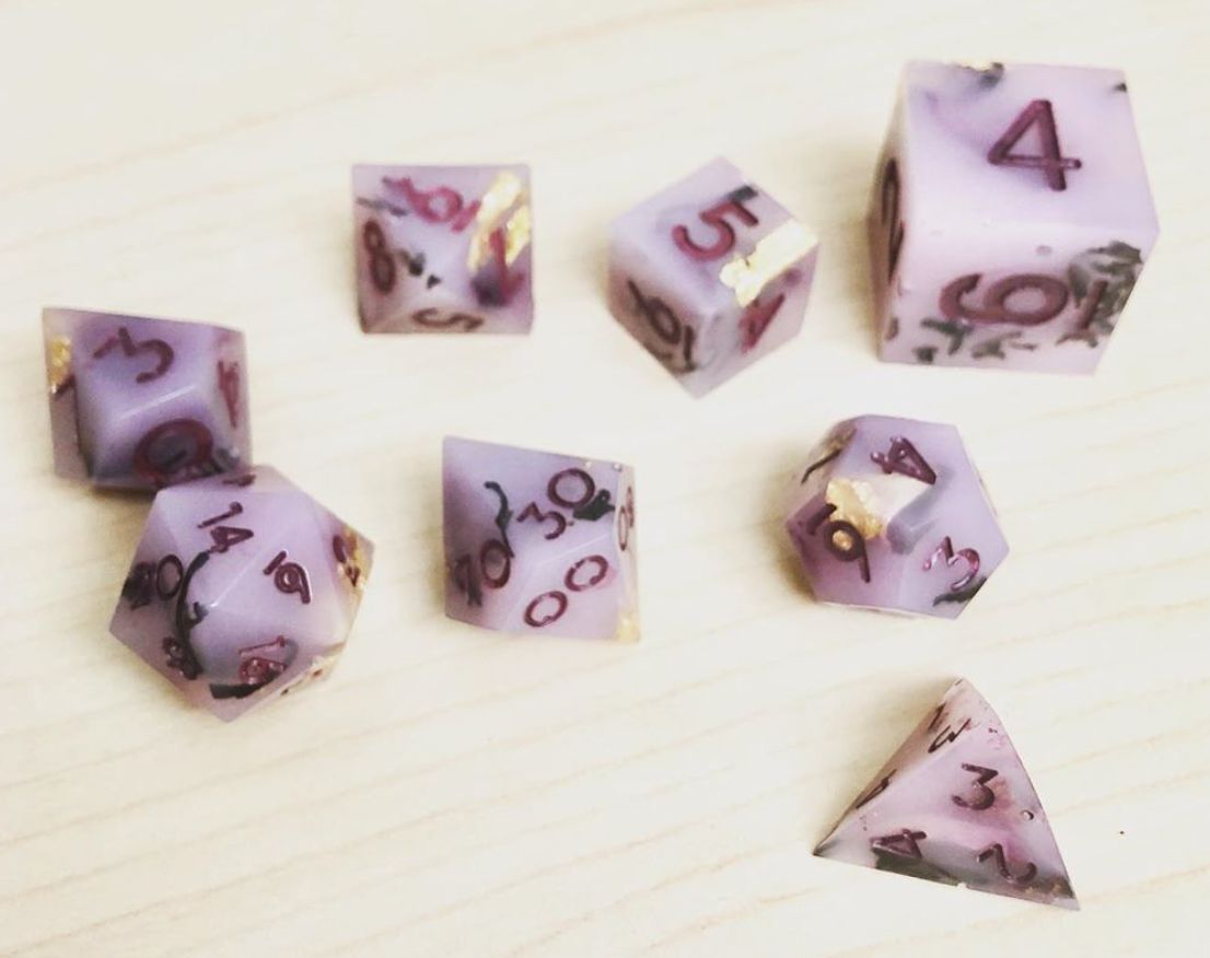 My first full dice set! Not perfect, but I'm proud of them. | Scrolller