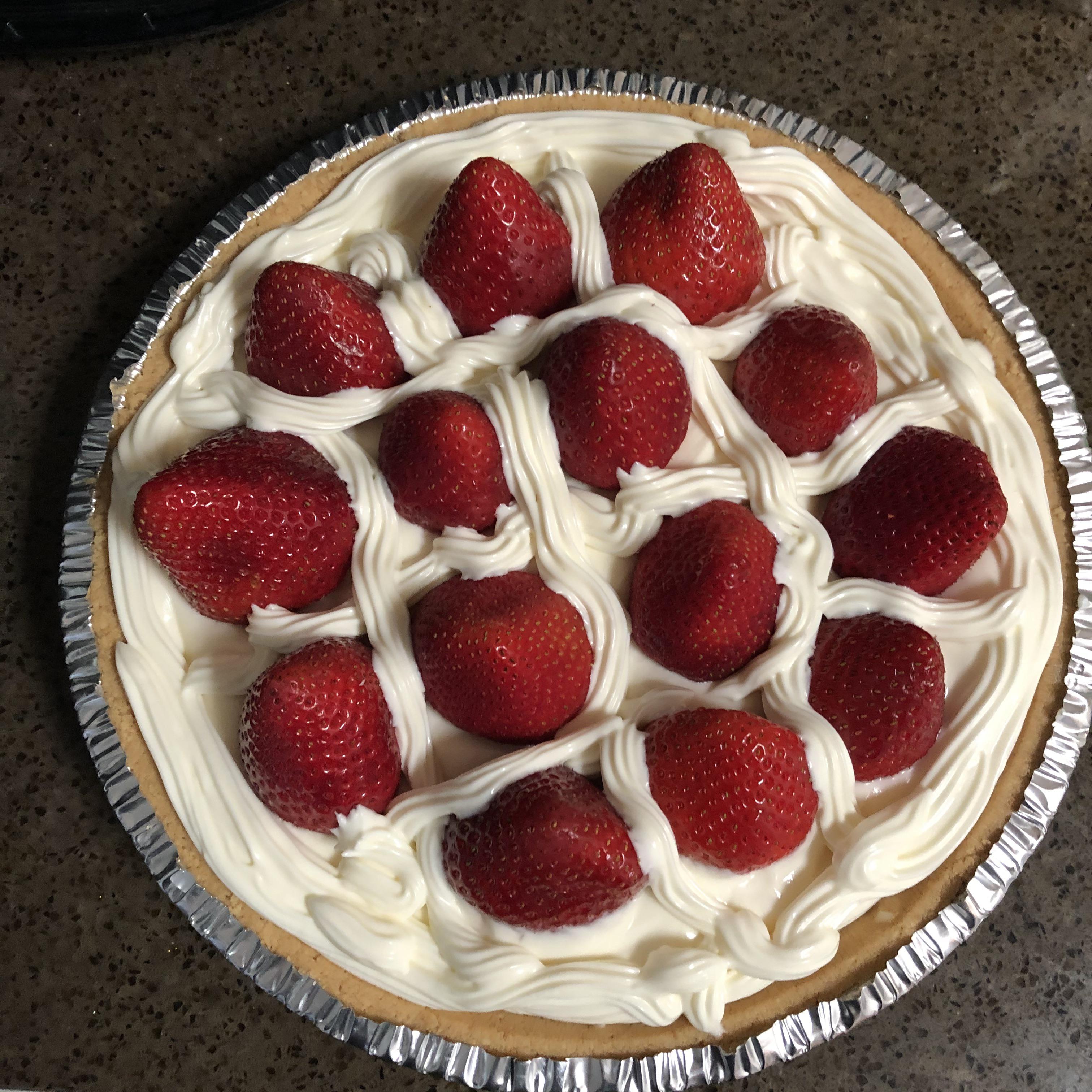My first handmade dessert—strawberry cream cheese pie | Scrolller
