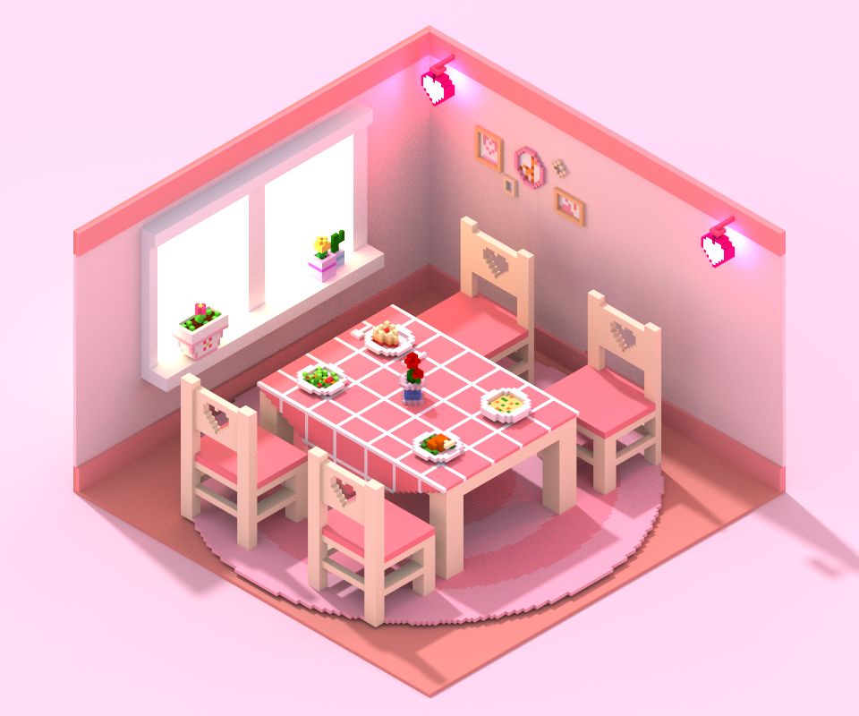 my first isometric room made with magicavoxel, hope you like it. | Scrolller