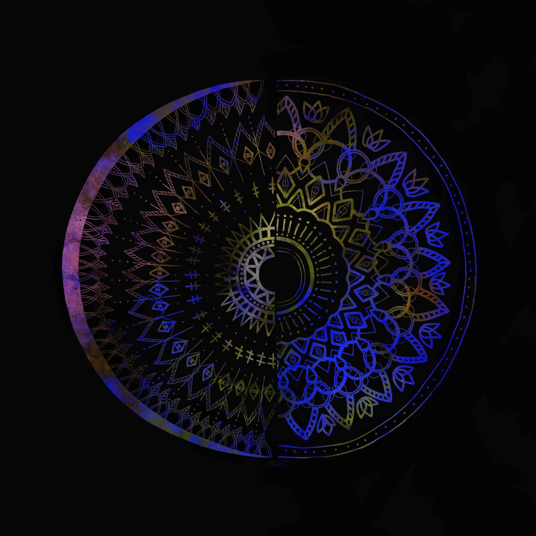 My first mandala. Completely freehand | Scrolller