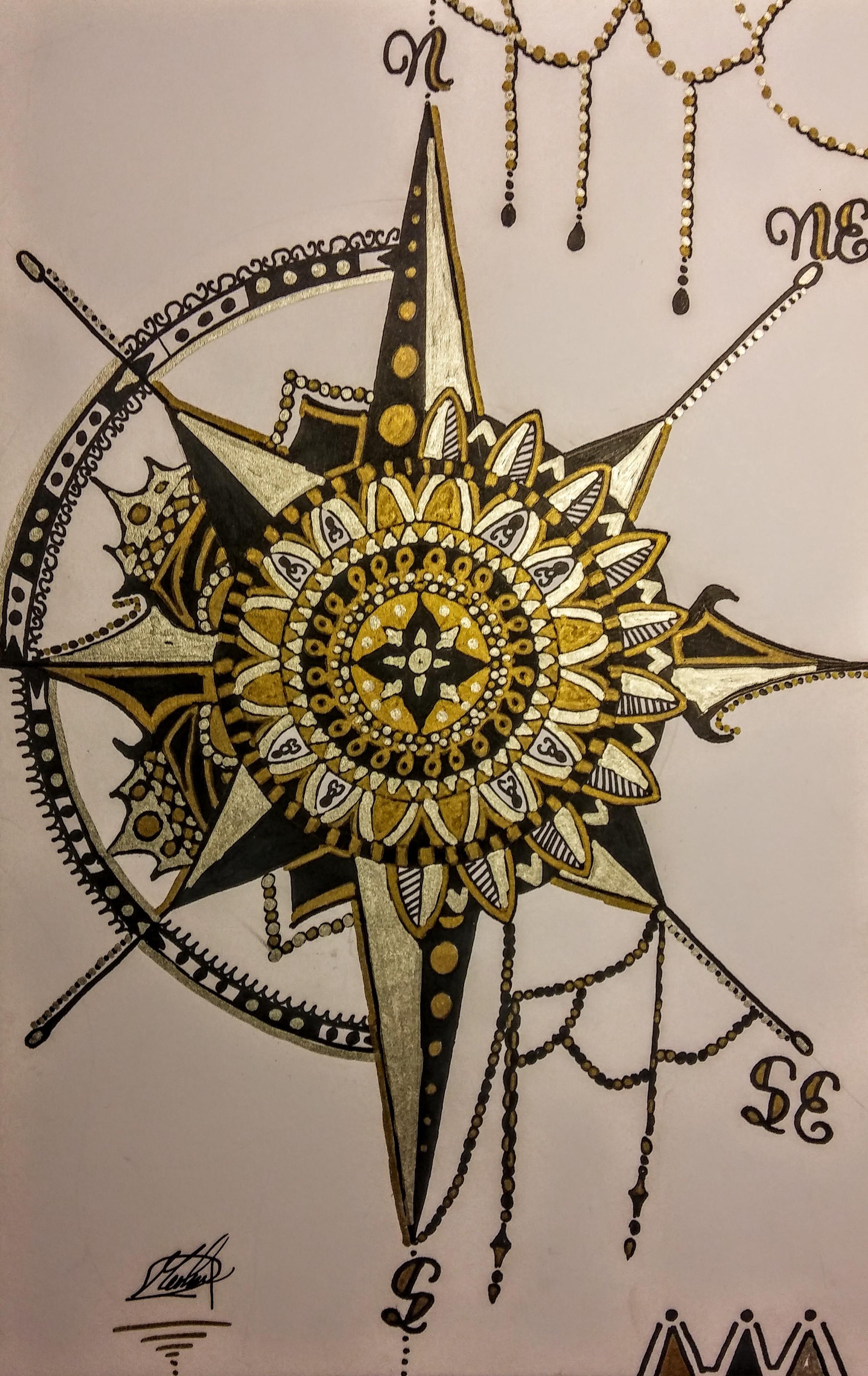 my first mandala drawing | Scrolller