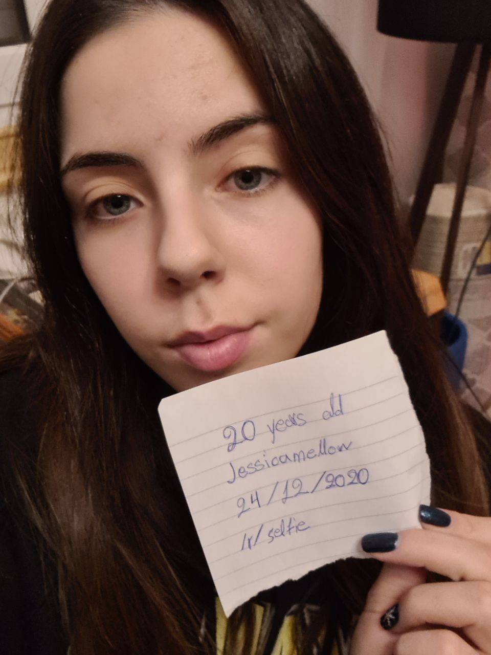 My first selfie. For Verification | Scrolller