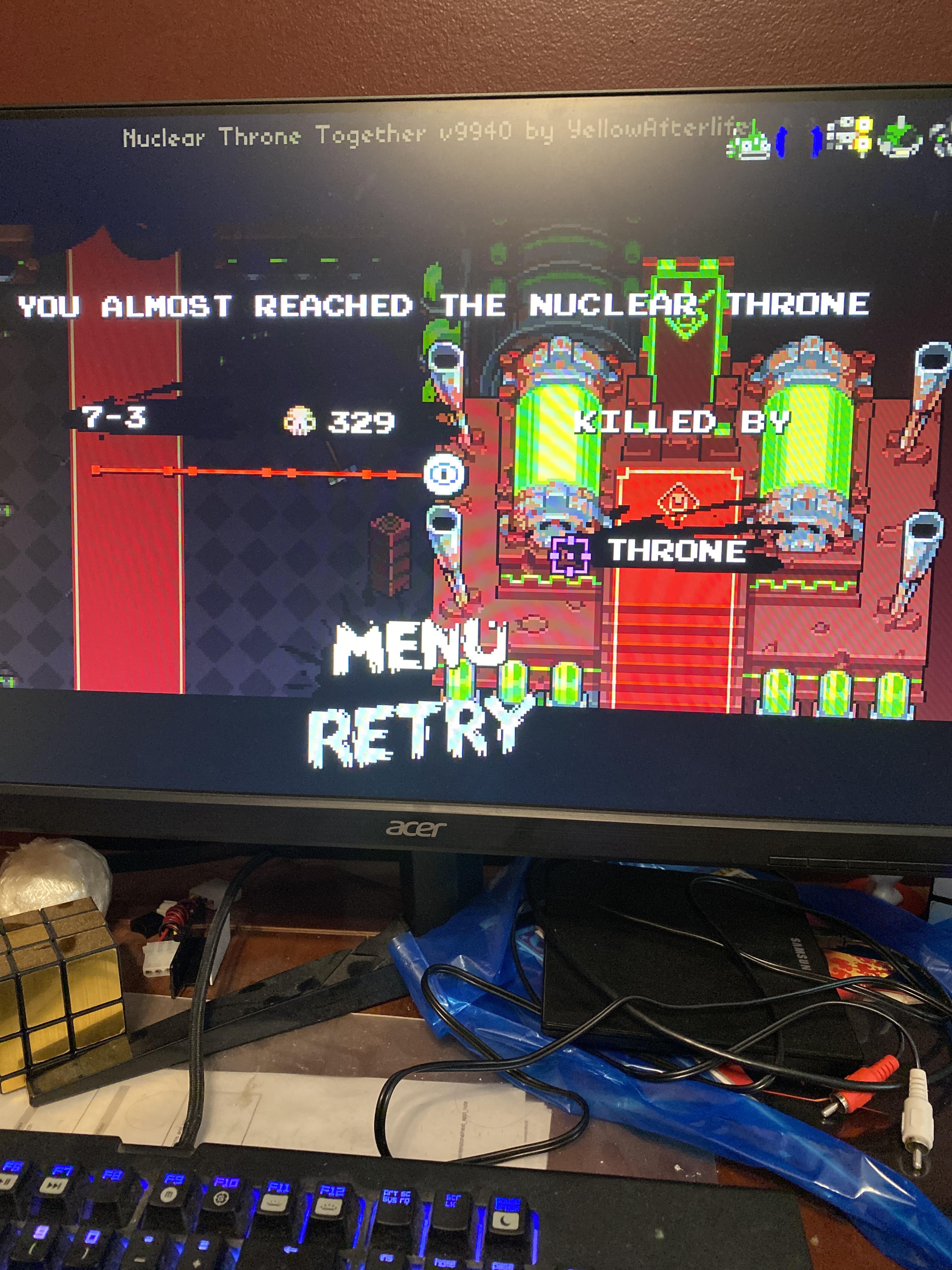 My first time reaching the throne... so close😔 | Scrolller