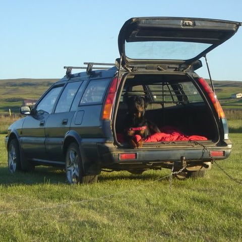 My first wagon. Toyota AE95. 4wd with a center diff lock. She went through many stages and was ...