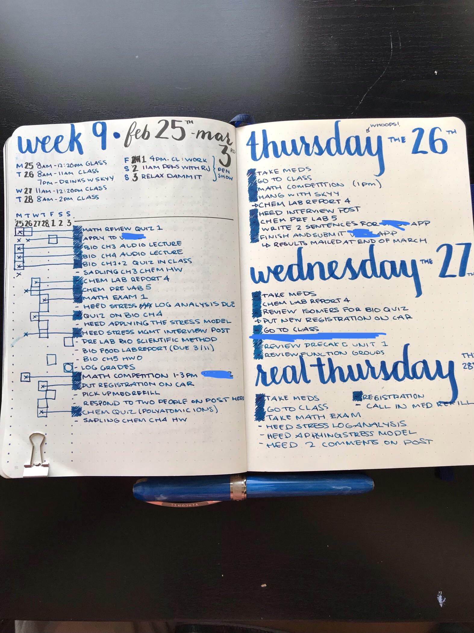 My flawed, but functional bujo: running task list and dailies edition | Scrolller
