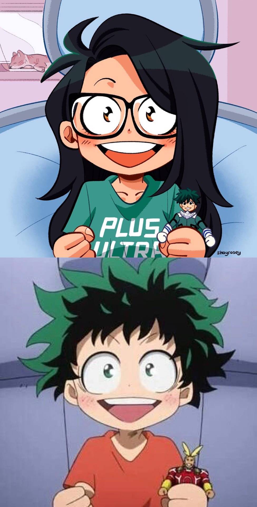 My friend drew me as a little Deku fan | Scrolller