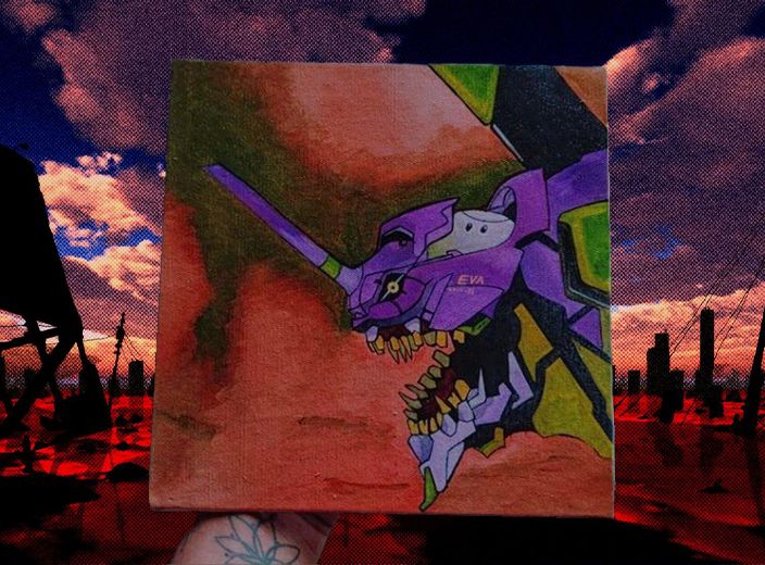 My friend made her very first fan art of Unit 1. Hope ya'll like it ^_^ | Scrolller