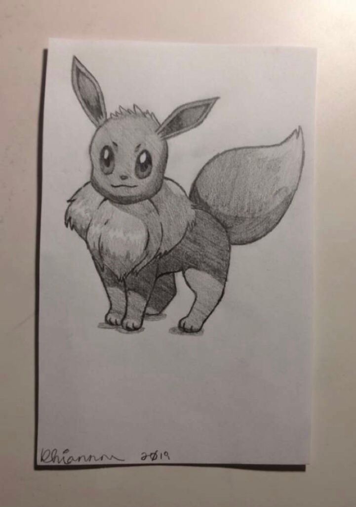 My Friend’s Drawing of Eevee! (Her first attempt) | Scrolller