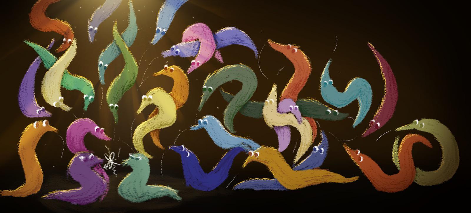 My friend told me my in class doodle looked like a renaissance painting, so I turned it into one ...