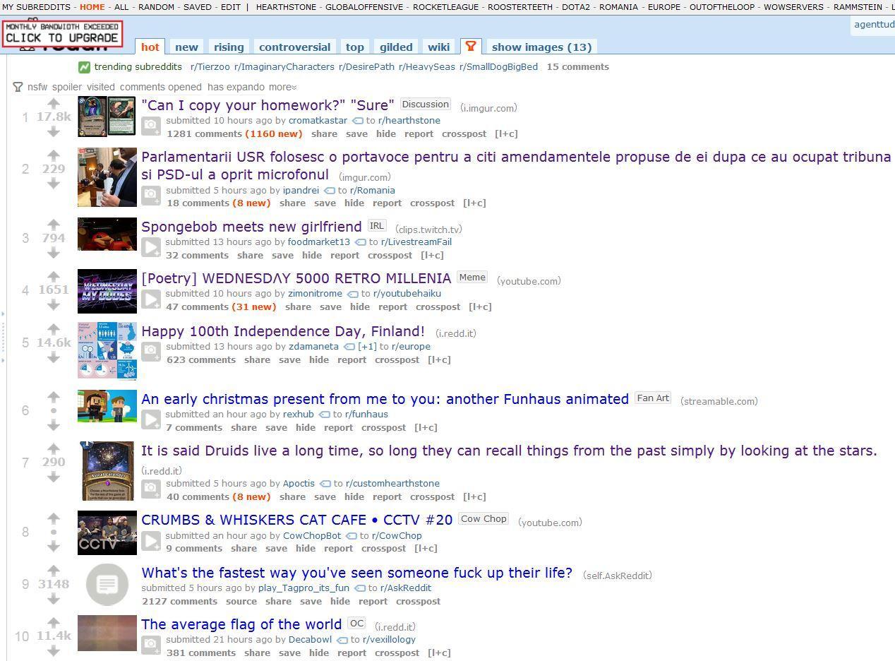 My front page is filled with low-voted rising posts | Scrolller