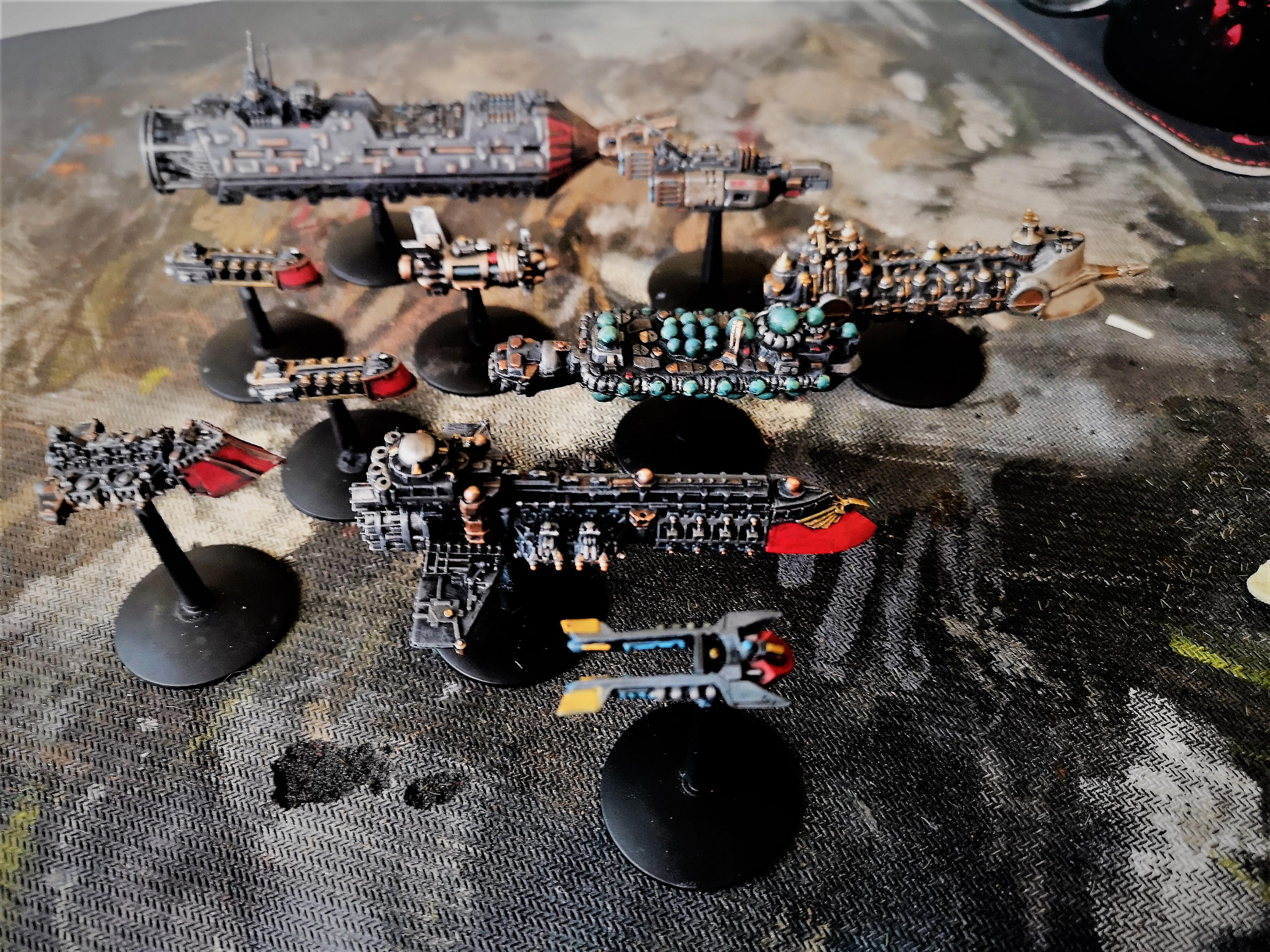 My Fully Painted 'Rogue Trader' Fleet | Scrolller