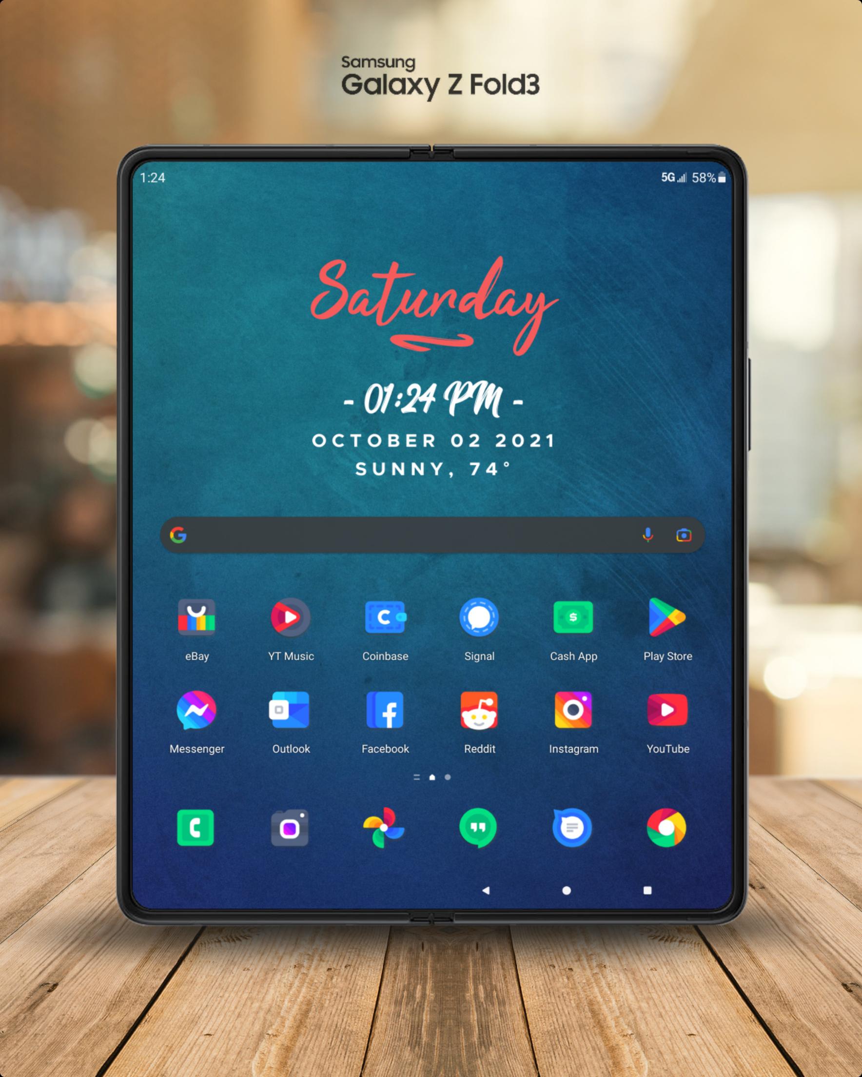 My Galaxy Fold 3 Homescreen | Scrolller