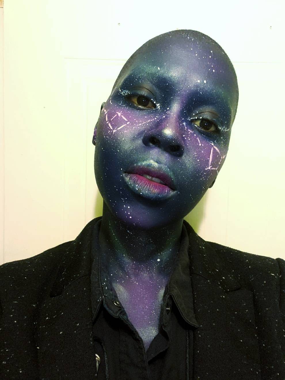 My Galaxy look that I wore out last night. I did my hands too💙 Ig:Adrithemyriad | Scrolller