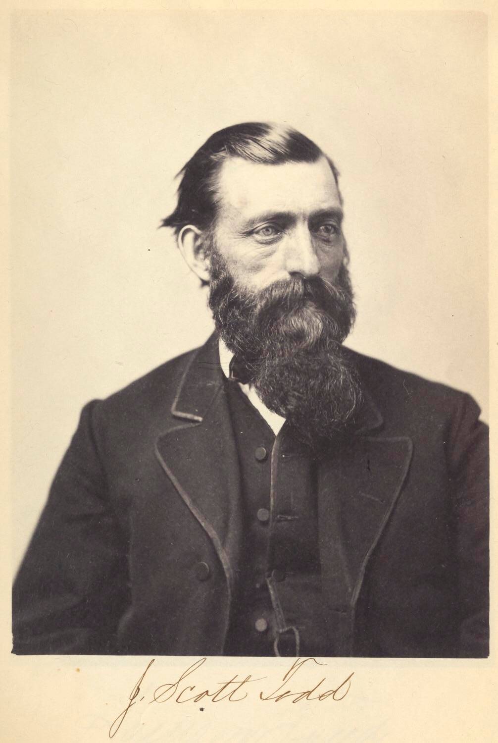 My great great grandfather, Capt. Joseph Scott Todd. 48th Massachusetts. Photo taken 1867. Poor ...