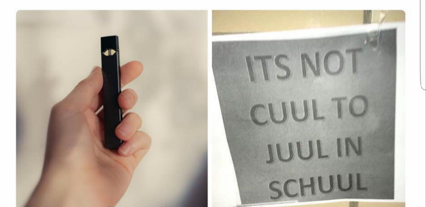 My high schools anti vaping sign | Scrolller