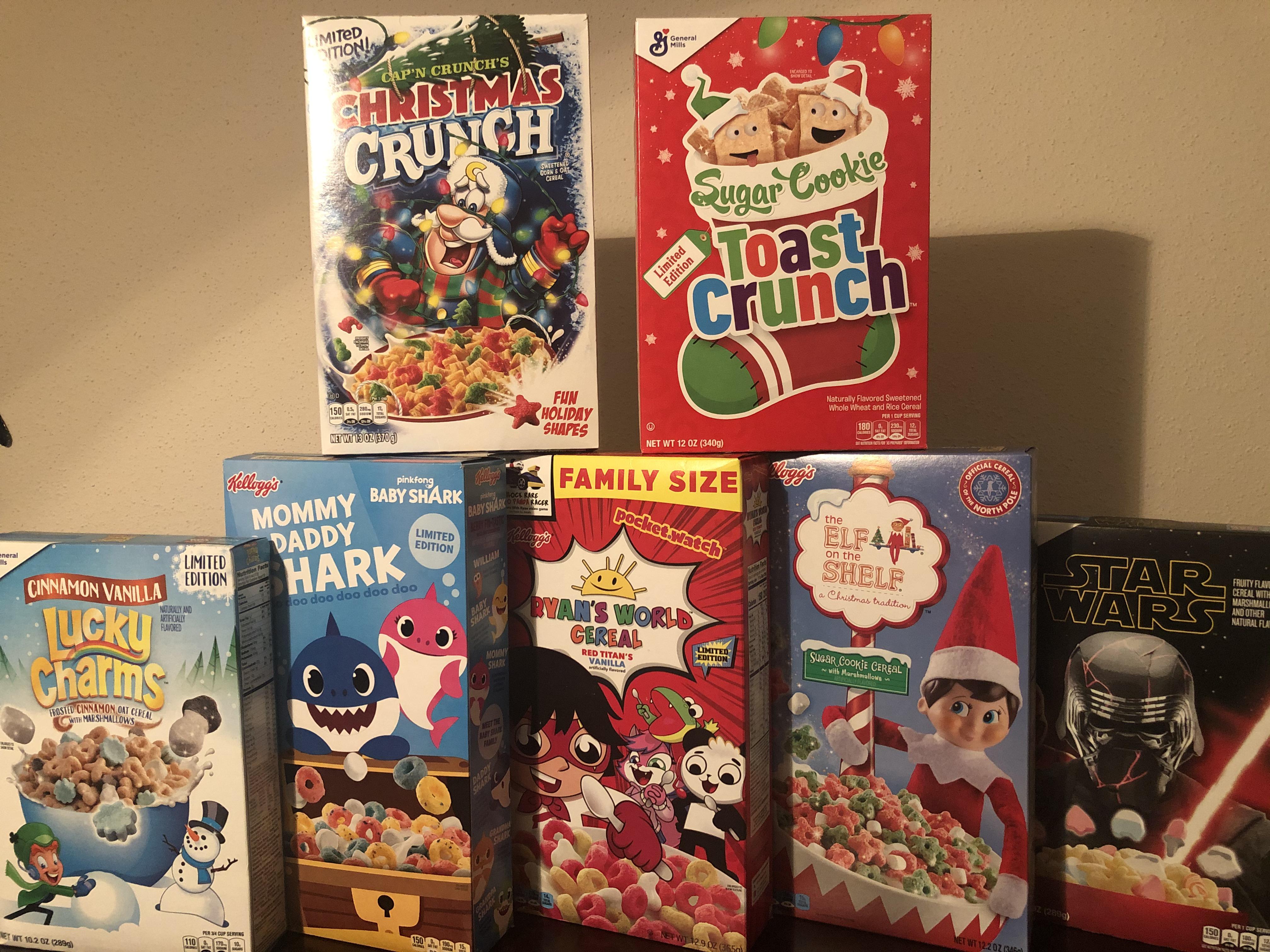 My holiday cereal collection. | Scrolller