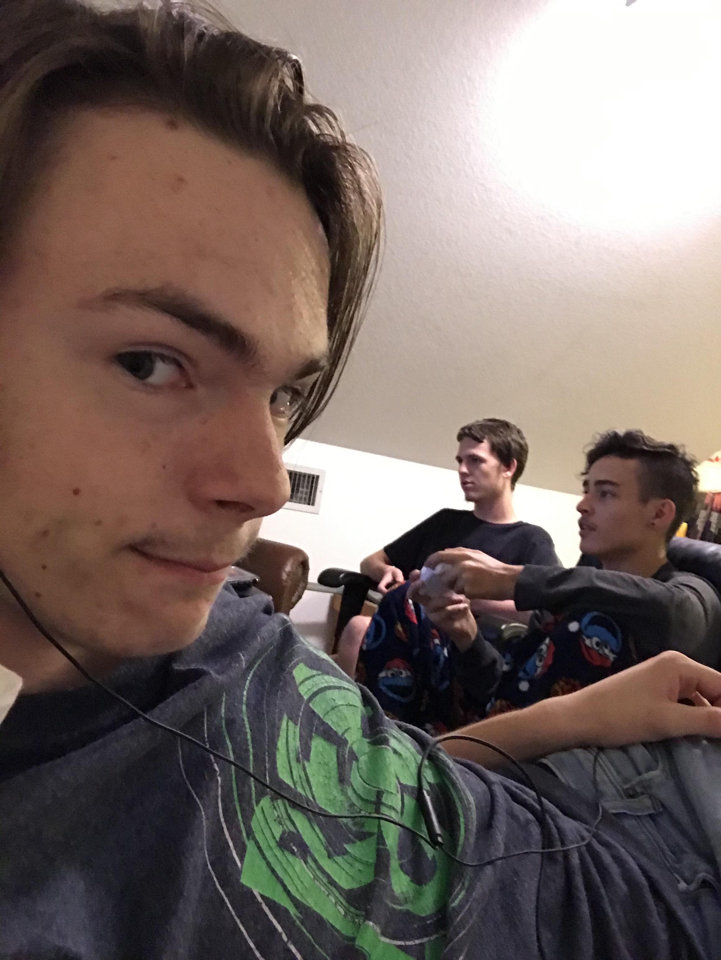 My homies are 1v1ing in Mario Kart and it’s gettin pretty intense ...