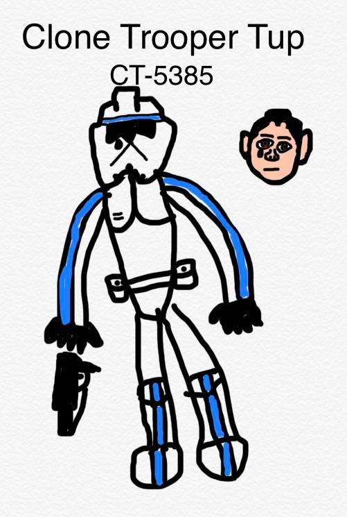 My illustration of Clone Trooper Tup from the 501st Legion | Scrolller