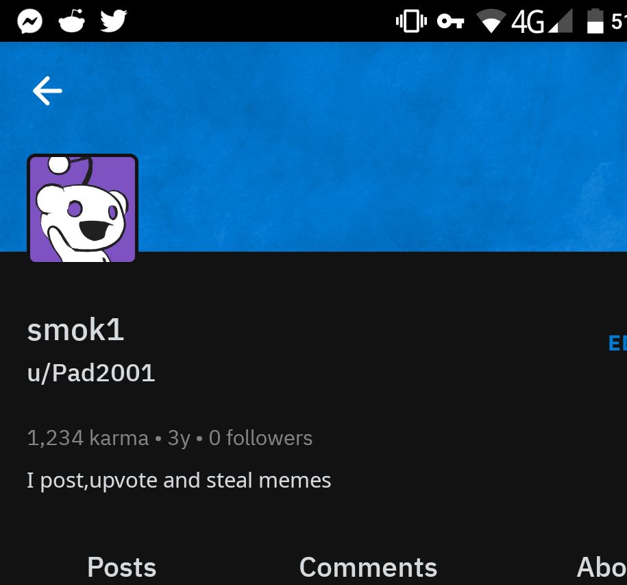 My karma is 1234 i'm satisfied | Scrolller