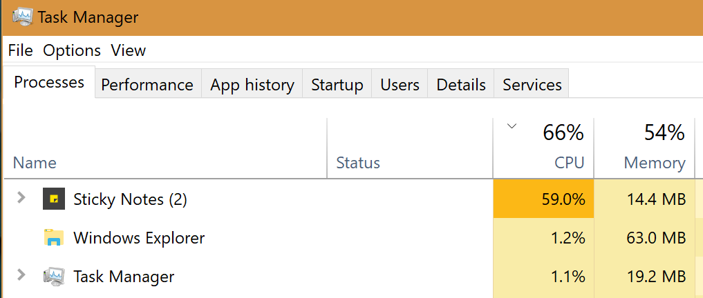 My laptop's fan was going full blast, and I opened task manager to see why. | Scrolller