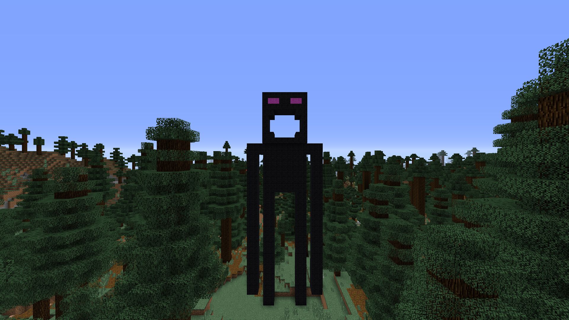 My little brother built this Enderman, and wanted me to upload it. :) Be kind, please! He tried ...