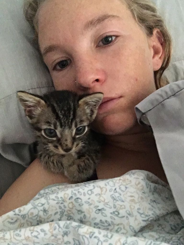 My mini loaf comforting me on a sick day | Scrolller