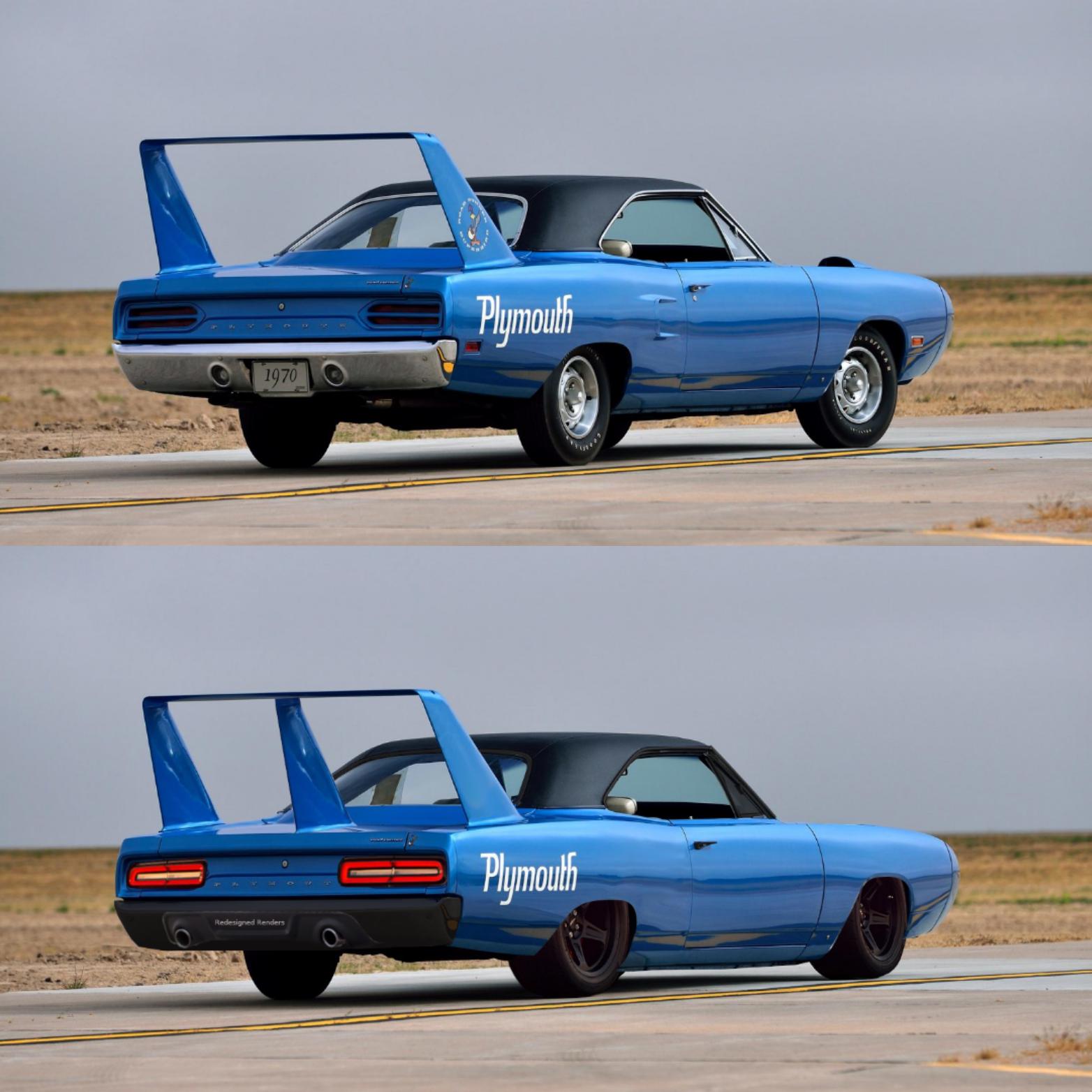 My modernised take on a Plymouth Superbird. Check out my Instagram @redesigned_renders for more ...