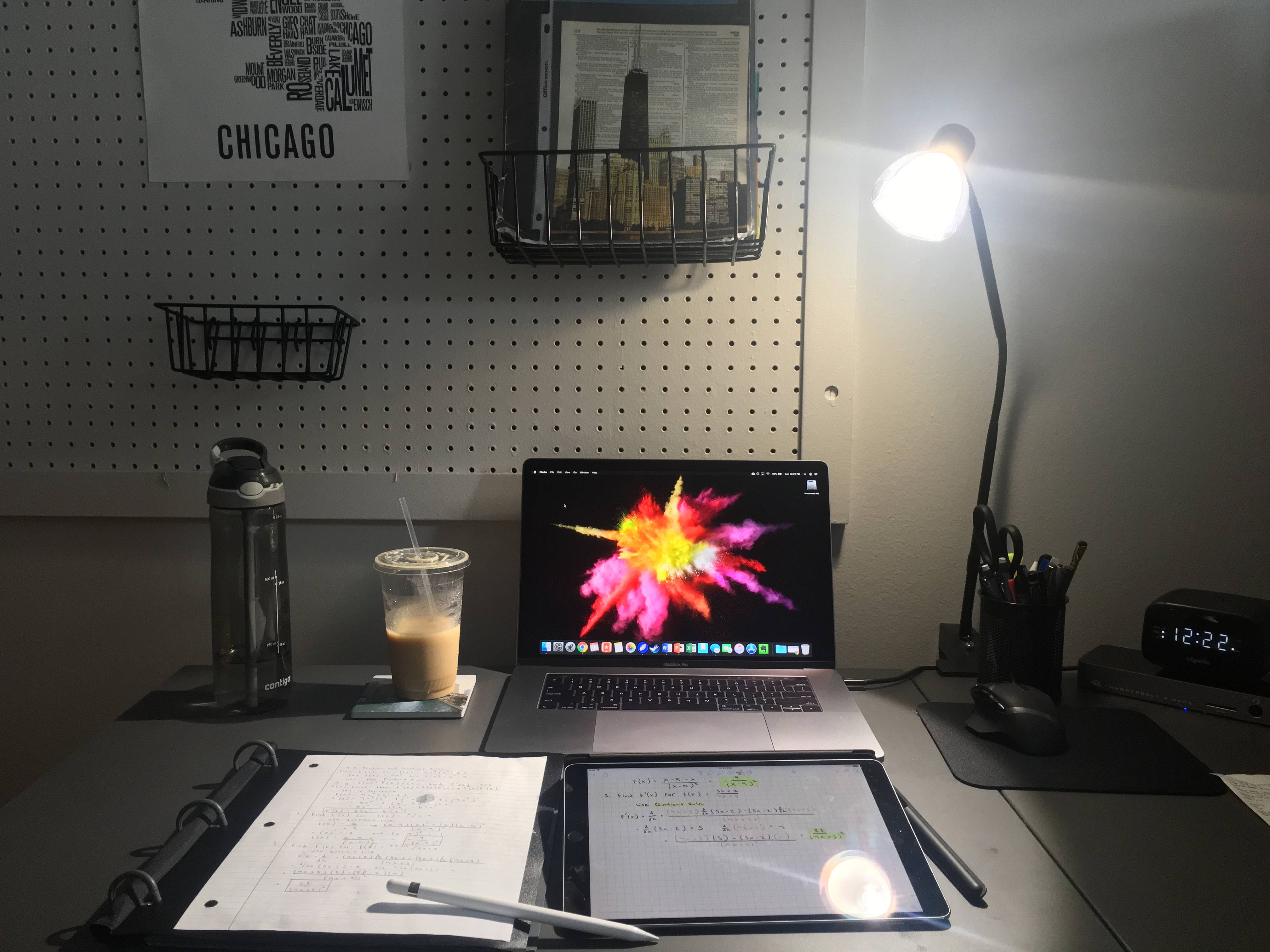 My new college workspace, just added the new laptop and tablet | Scrolller