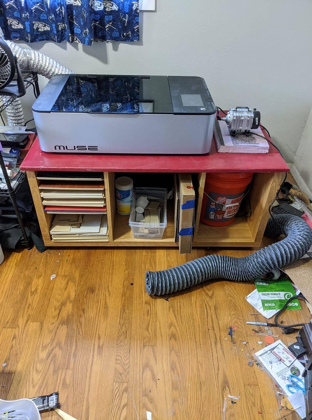 My new laser cutting station! | Scrolller