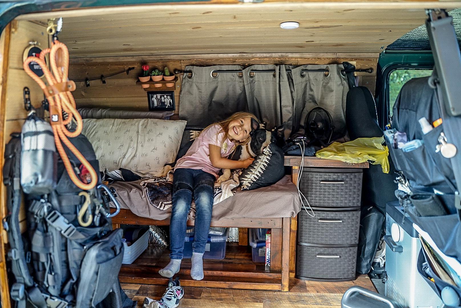 My niece, my dog, and my van. | Scrolller