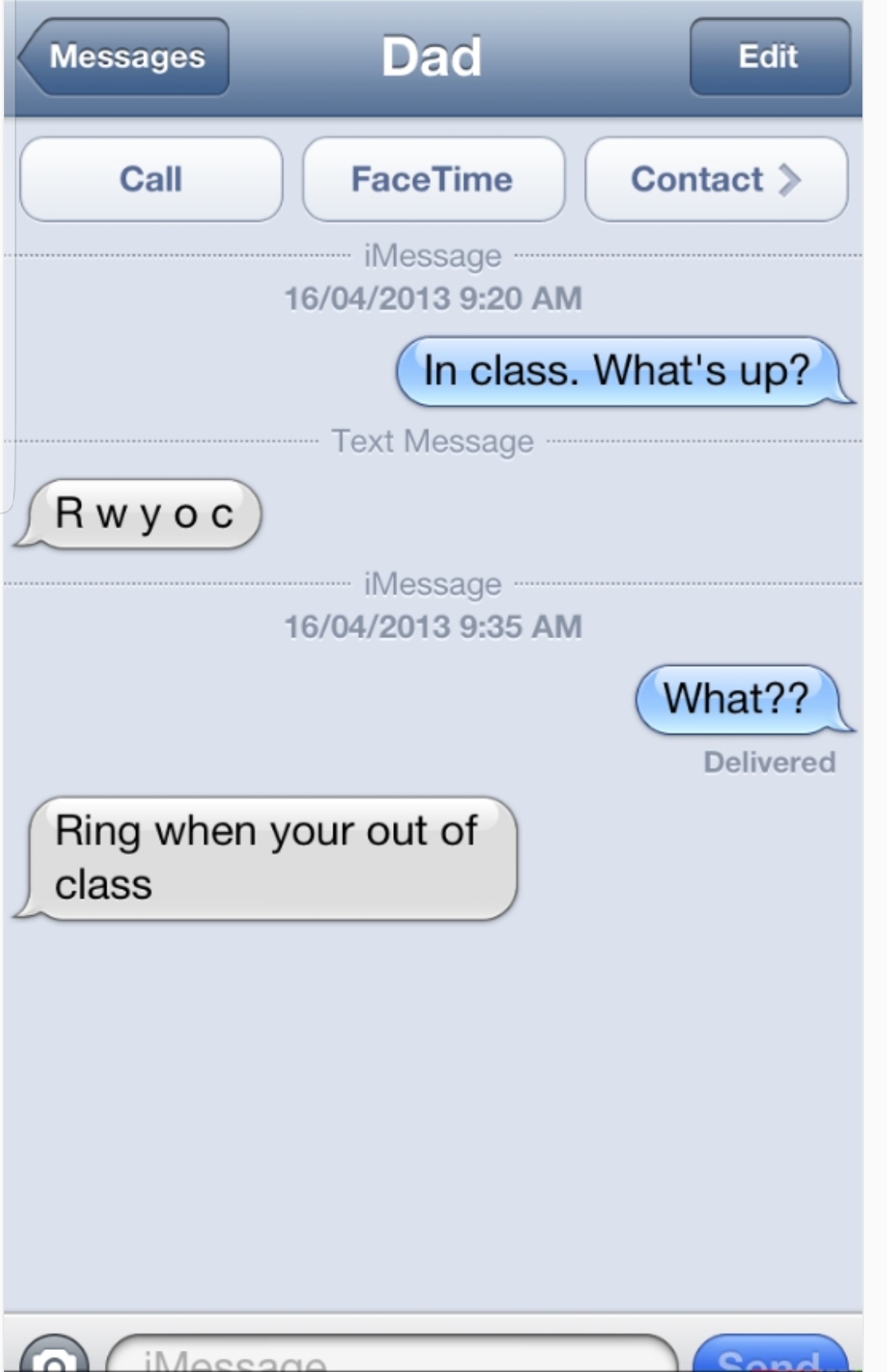 My old man getting down with SMS abbreviations | Scrolller