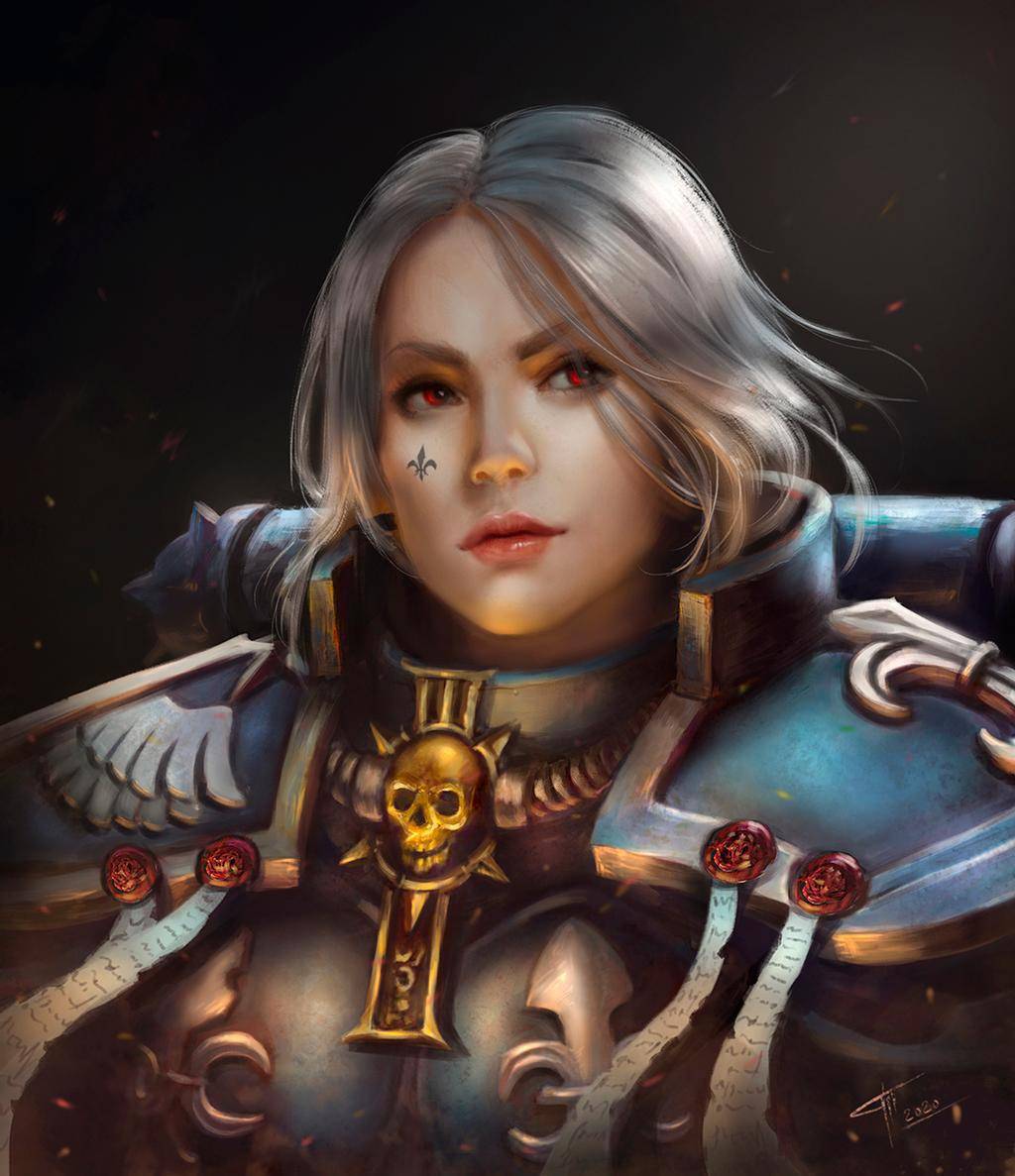 My Sister of Battle Portrait! - Commissioned from TamikaProud | Scrolller