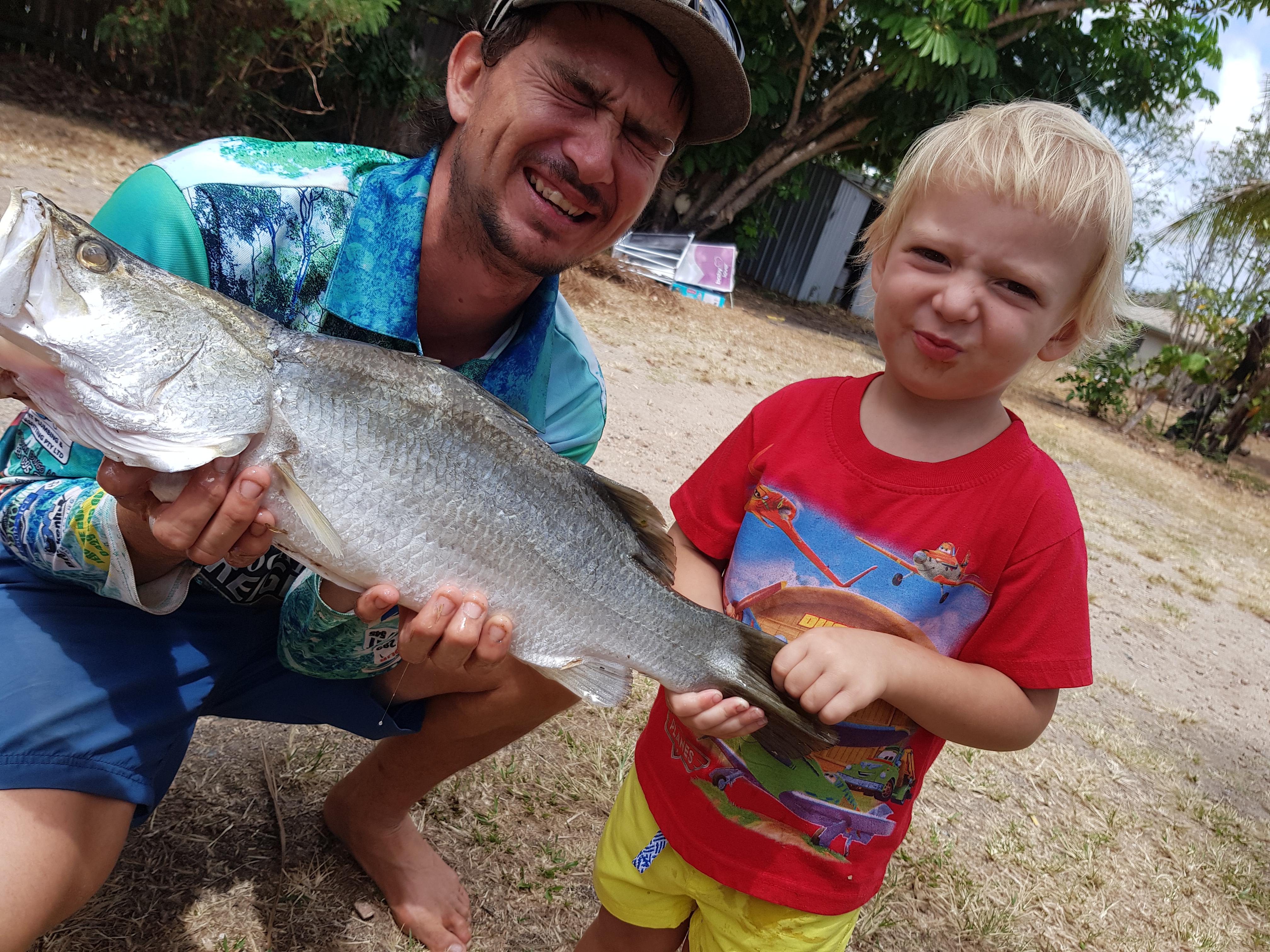 My sons fist barra. | Scrolller