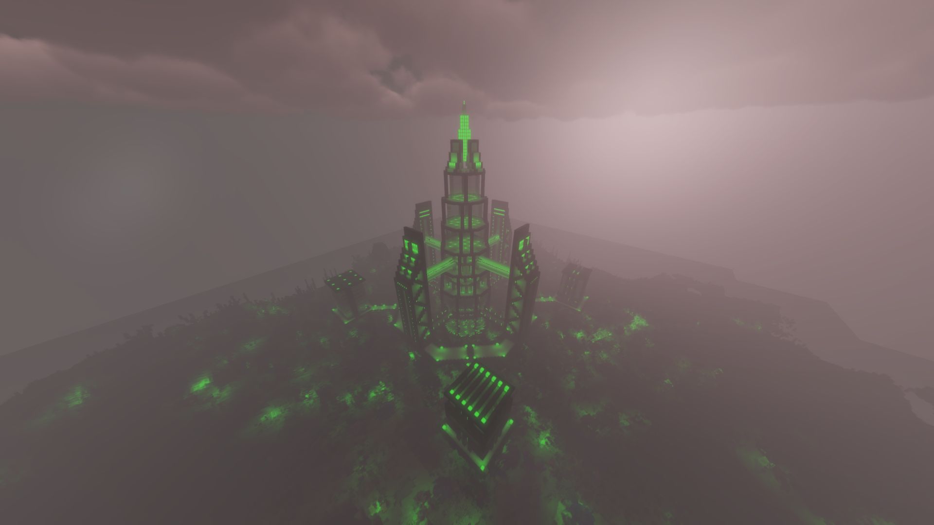 My Survival Mega Base (green shaders) | Scrolller