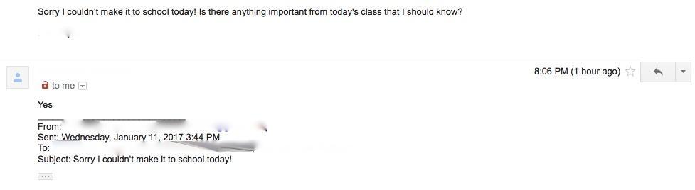 My Teacher's Response | Scrolller