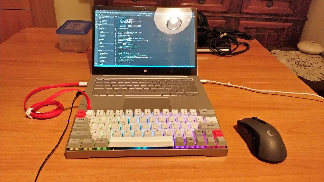 My temporary setup while we are doing some renewing at home | Scrolller