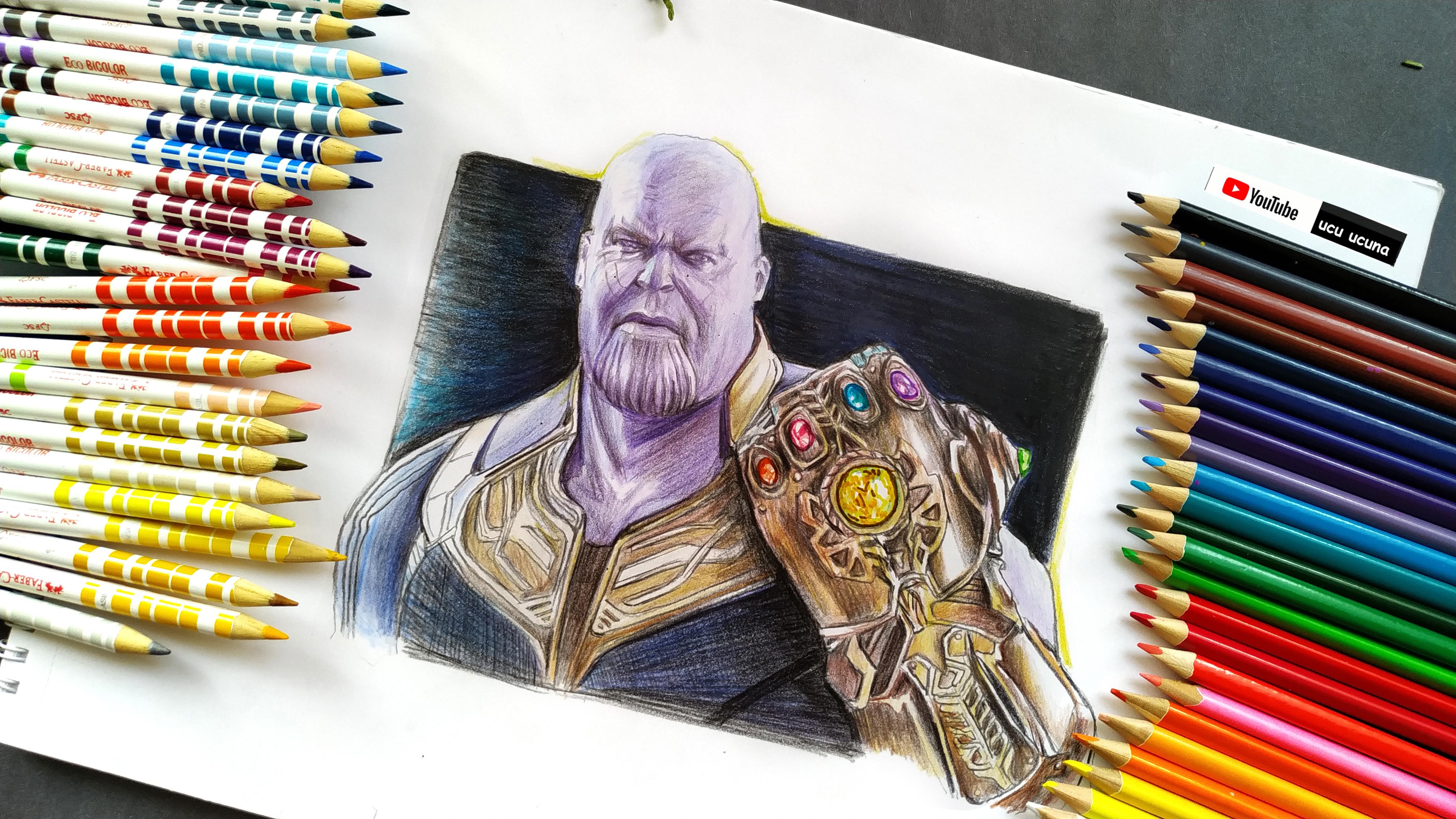 my THANOS drawing Avengers: Infinity War | Scrolller