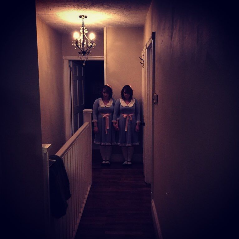 My twin and I as the twins from the shining... come play with us..... forever. | Scrolller